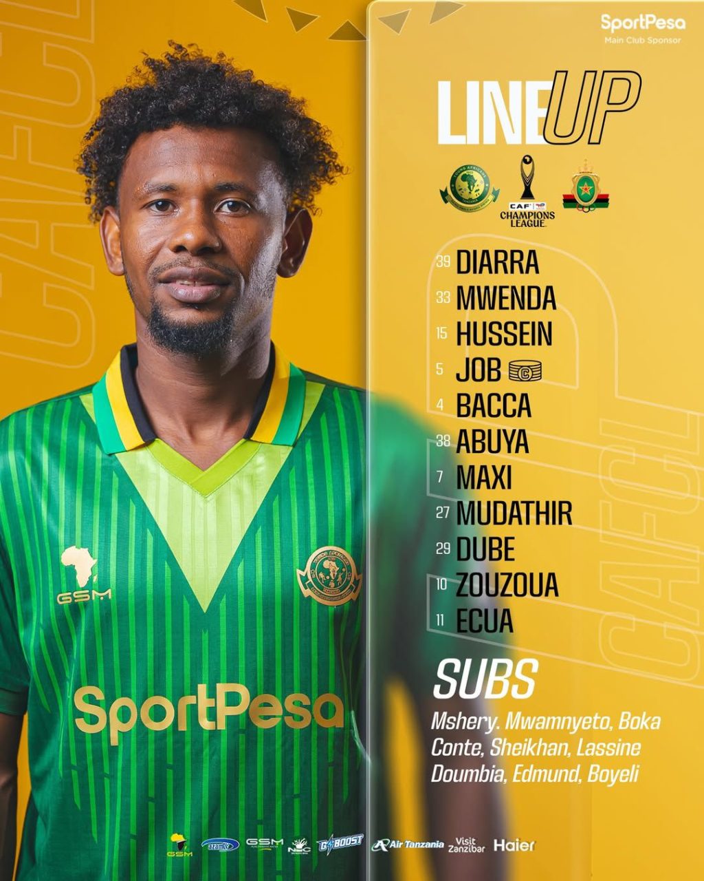 KIKOSI cha Yanga Vs FAR Rabat Leo Tarehe 22 November 2025 | UDAKU SPECIAL