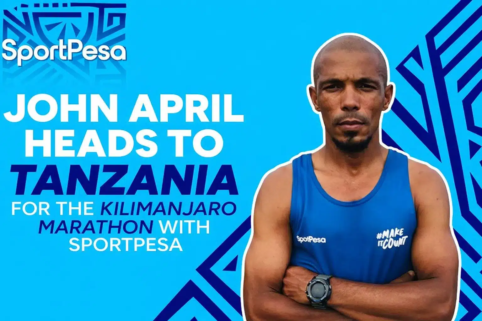 SportPesa brings South African runner John April to Moshi for ...