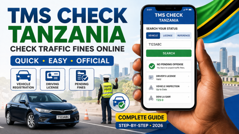 TMS Check Tanzania 2026: Easy Way to Check Traffic Fines and Vehicle ...